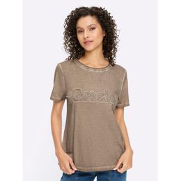 Heine Shirt in taupe | Gr.: 46