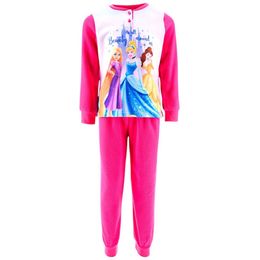 Schlafanzug Fleece Disney Princess in Dunkelpink | Gr.: 98