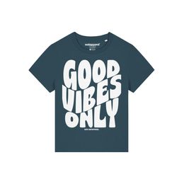 wat? Apparel T-Shirt Good vibes only in Petrol | Gr.: 36