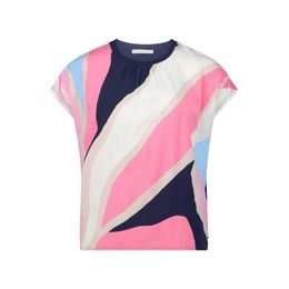 BETTY & CO BETTY & CO Patchwork-Shirt mit Raffung in Ros&eacute;/Pink | Gr.: L