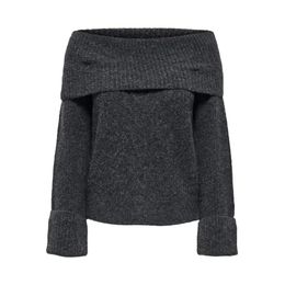 Only Strickpullover in Dark Grey Melange | Gr.: S