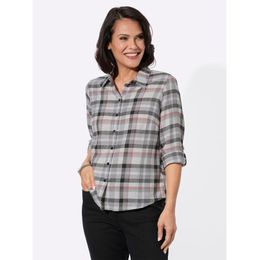 WITT WEIDEN Karo-Bluse in graphit-ecru-kariert | Gr.: 42