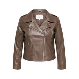 Only Carmakoma Bikerjacke in Chocolate Martini | Gr.: 46