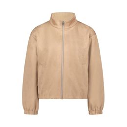 Cartoon Blouson mit Eingrifftaschen in Beige | Gr.: 44