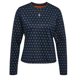 Hummel T-Shirt Hmlfast Multisport Damen in DRESS BLUES/DUSTY ORANGE | Gr.: xs