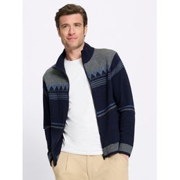 WITT WEIDEN Strickjacke in marine-gemustert | Gr.: 60/62