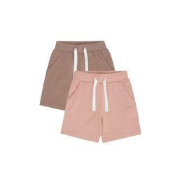 Minymo Sweatshorts MIGirls 2er-Pack in Braun | Gr.: 110