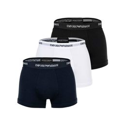 Emporio Armani Boxershort 3er Pack in Wei&szlig;/Blau/Schwarz | Gr.: M