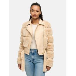 Tazzio &Uuml;bergangsjacke mit G&uuml;rtel "F800"- in Beige | Gr.: L