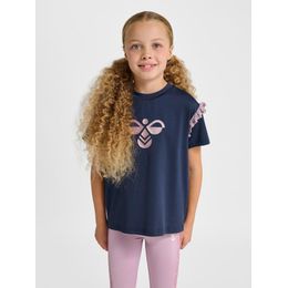 Hummel T-Shirt Hmljr Mix M&auml;dchen in BLACK IRIS | Gr.: 58-63