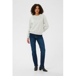 Kaffe Sweatshirt KAdaniela Loose fit in Light Grey Melange | Gr.: L