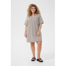 Kaffe curve Kleid KCnana Loose fit in Midnight/White Stripe | Gr.: 50