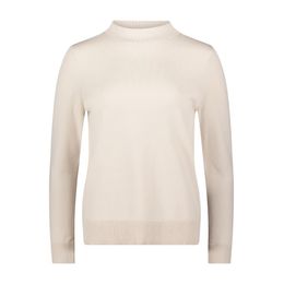 Betty Barclay Basic-Strickpullover mit Stehkragen in beige | Gr.: 46