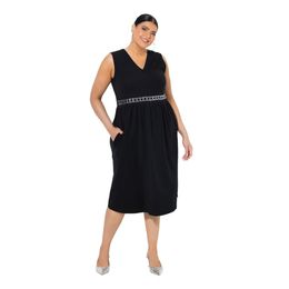 Ulla Popken Kleid in schwarz | Gr.: 50-52