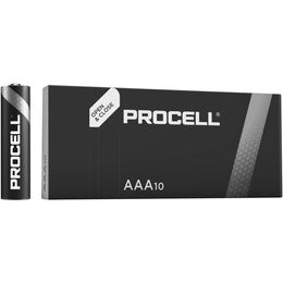 goobay DURACELL PROCELL LR03/AAA (Micro) (MN2400) Batterie, 10 Stk in Box, Alkali-Mangan Batterie (Alkaline), 1,5 V