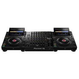 AlphaTheta 2x CDJ-3000X DJ multi player + 1x Pioneer DJM-V10 Mixer