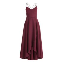 Vera Mont Abendkleid mit Volant in Wild Ruby | Gr.: 36