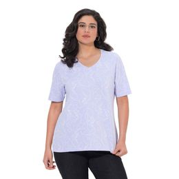 Ulla Popken Shirt in lavendel | Gr.: 50-52