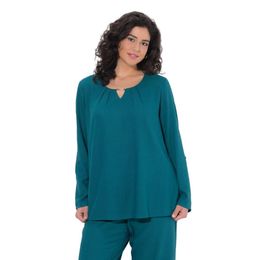Ulla Popken Bluse in petrol | Gr.: 62-64