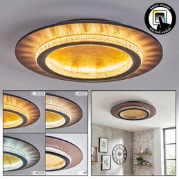 hofstein Lidor Deckenleuchte LED Gold, Schwarz, 1-flammig