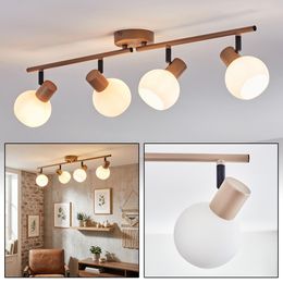 hofstein Lumox Deckenleuchte Beige, Schwarz, 4-flammig
