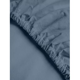 erlich textil COTTON LINEN SELECT in taubenblau | Gr.: 160 x 200 cm