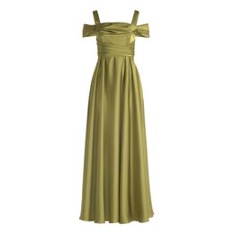 Vera Mont Abendkleid schulterfrei in Shiny Olive | Gr.: 36