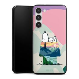 DeinDesign Galaxy S23+ Handy Silikon H&uuml;lle Case schwarz Handyh&uuml;lle Official Licensed Product Peanuts Snoopy