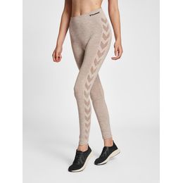 Hummel Leggings Hmlci Multisport Damen in DRIFTWOOD MELANGE | Gr.: XS