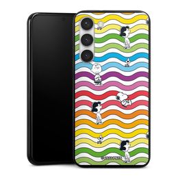 DeinDesign Galaxy S23+ Handy Silikon H&uuml;lle Case schwarz Handyh&uuml;lle Snoopy Muster Peanuts