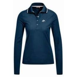 Maier Sports Poloshirt 1/1 Arm - Comfort LS in Dunkelblau | Gr.: 38