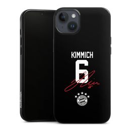 DeinDesign iPhone 14 Plus Handy Silikon H&uuml;lle Case schwarz Handyh&uuml;lle Fcb Fc Bayern M&uuml;nchen Kimmich