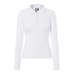 Pieces Polo shirt in Bright White | Gr.: XL