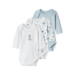name it 3er-Pack Strampler in Baby Blue | Gr.: 74