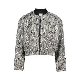 BETTY & CO BETTY & CO Blouson mit Pailletten in Black/Silver | Gr.: 40