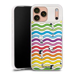 DeinDesign iPhone 17 Pro Max Handy Slim Case Silikon Handyh&uuml;lle transparent H&uuml;lle extra d&uuml;nn Snoopy Muster Peanuts Silikon Slim Case