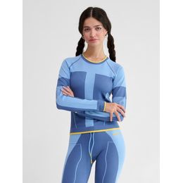 Hummel Top Raglan&auml;rmel Hmlseamless Damen in DUTCH BLUE | Gr.: XL/XXL