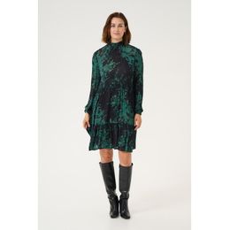 Kaffe Kleid KArikka Loose fit in Black/Green Painted Flower | Gr.: 44