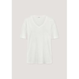 hessnatur T-Shirt Oversize aus Leinen und Bio-Baumwolle in naturweiss | Gr.: S