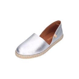 VERBENAS Espadrilles CARMEN in silberfarben | Gr.: 40