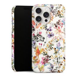 DeinDesign iPhone 15 Pro Max Handy Premium Case Smartphone Handyh&uuml;lle Schutzh&uuml;lle matt Pastel Flower Muster Premium Case
