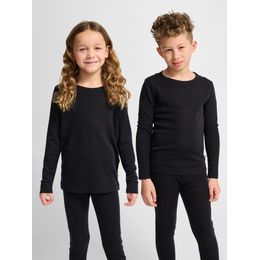 Hummel T-Shirt Hmljr Wool Kinder in BLACK | Gr.: 128