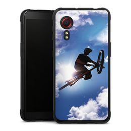 DeinDesign Galaxy XCover 5 EE Handy Silikon H&uuml;lle Case schwarz Handyh&uuml;lle Bicycle Sky Mountainbike