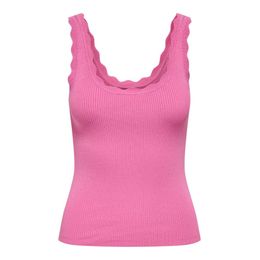 Jacqueline de Yong JDY Tanktop 'Nanna Scallop' in Pink | Gr.: L
