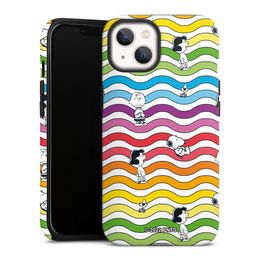 DeinDesign iPhone 13 Handy Panzer Handyh&uuml;lle robuste Outdoor H&uuml;lle Schutzh&uuml;lle matt Snoopy Muster Peanuts Tough Case
