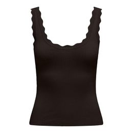 Jacqueline de Yong JDY Tanktop 'Nanna Scallop' in Braun | Gr.: L
