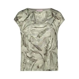 Betty Barclay Blusenshirt mit Aufdruck in Khaki/Khaki | Gr.: 44