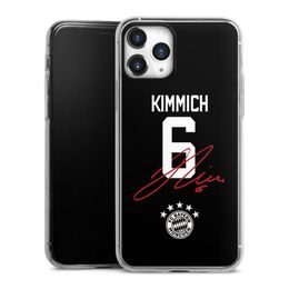 DeinDesign iPhone 11 Pro Handy Slim Case Silikon Handyh&uuml;lle transparent H&uuml;lle extra d&uuml;nn Kimmich Fc Bayern M&uuml;nchen Fcb Silikon Slim Case