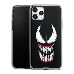 DeinDesign iPhone 11 Pro Handy Slim Case Silikon Handyh&uuml;lle transparent H&uuml;lle extra d&uuml;nn Venom Marvel Official Licensed Product Silikon Slim Case