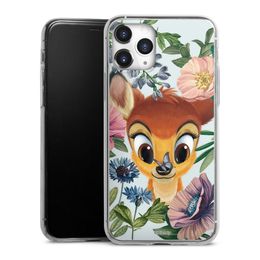 DeinDesign iPhone 11 Pro Handy Slim Case Silikon Handyh&uuml;lle transparent H&uuml;lle extra d&uuml;nn Flowers Disney Bambi Silikon Slim Case